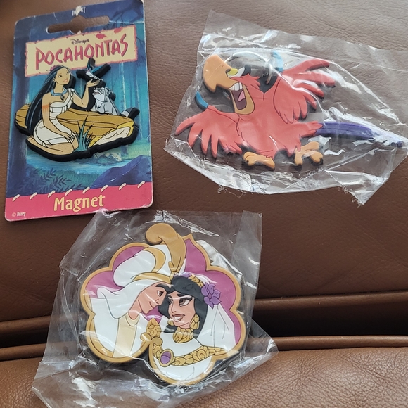 Disney | Accessories | Disney Pocahontas And Aladdin Magnets Set | Poshmark